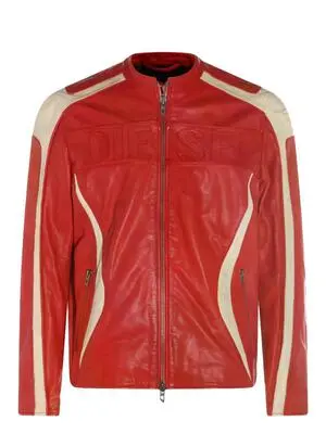 DIESEL® Adam Biker Jacket - Red