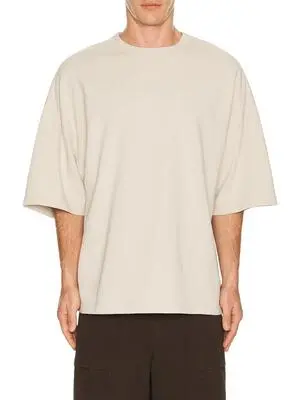 ENTIRE STUDIOS Heavy Boxy Tee In Beige - Off White