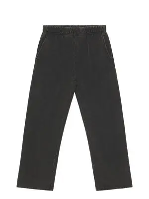 ENTIRE STUDIOS Straight Leg Sweatpant In Black - Washed Black