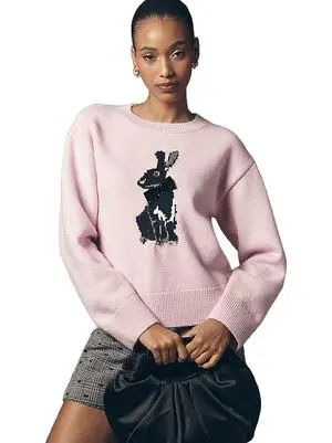 English Factory Bunny Sweater - Pink
