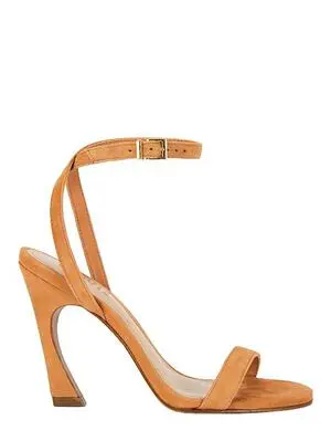 Schutz Cadey-lee Curve Lace Sandal - Earth Clay