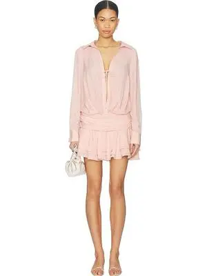 MORE TO COME Wilma Mini Dress - Baby Pink