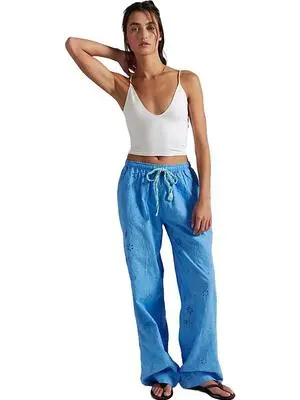Free People Day Drift Pants Lakelife Blue