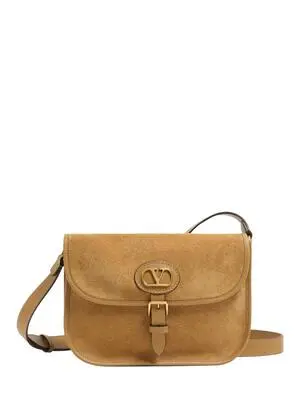 Valentino Garavani Antibes Leather Crossbody Bag - Beige