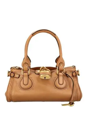 Chloé Paddington Leather Shoulder Bag - Brown