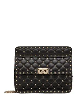 Valentino Garavani Medium Rockstud Spike Top-handle Bag - Black