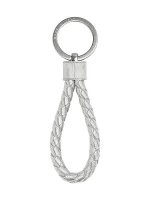Bottega Veneta Intreccio Keyring - Silver