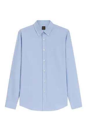BOSS Regular-fit Oxford Shirt Light Blue