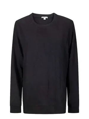 JAMES PERSE Crew-neck Sweatshirt - Black