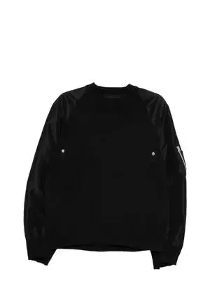 Sacai Sponge Sweatshirt - Black