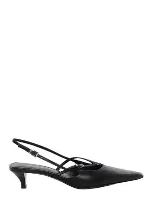 Michael Kors Selina Slingback Leather Pumps - Black