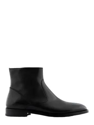 BUTTERO® Floyd Zip Leather Boots - Black