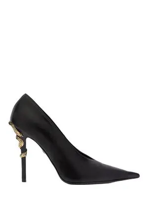 Roberto Cavalli Serpentine Pointed-toe Pumps - Black