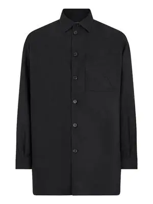 Roberto Cavalli Embossed Serpent Plain Shirt - Black