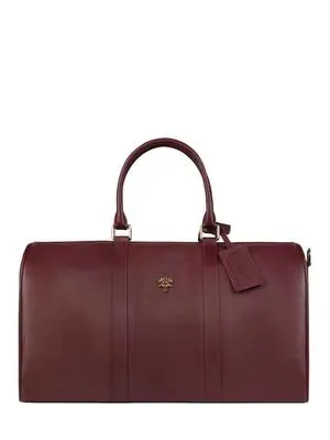 PLACE OF ËLMS Arbor Grained Holdall Bag - Red