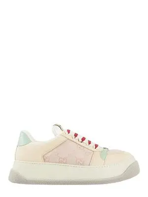 Gucci Screener Gg Monogram Sneakers - Pink/beige