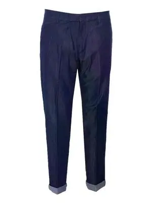 DONDUP Button Cuffs Trousers - Blue