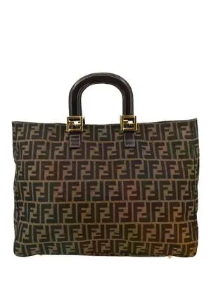 Fendi 1990-2000s Zucca Tote Bag - Brown
