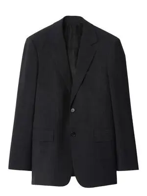 Burberry Single-breasted Tailored Jacket - Grey