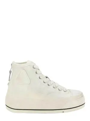 R13 Back-zip High-top Sneakers - White
