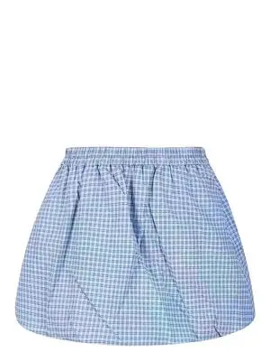 Baum Und Pferdgarten Sanda Checked Mini Skirt - Blue