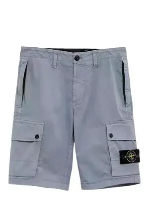 Stone Island Cargo Patch Shorts - Blue