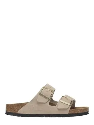 BIRKENSTOCK Arizona Suede Sandals - Sandcastle