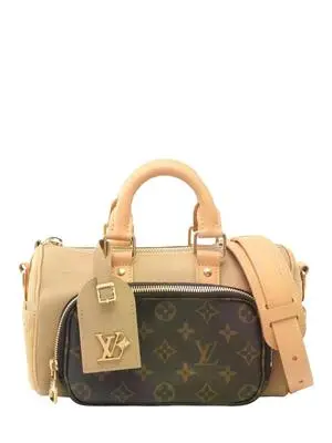 LOUIS VUITTON 2010-2026 Monogram Keepall Bandouliere 25 Satchel - Brown