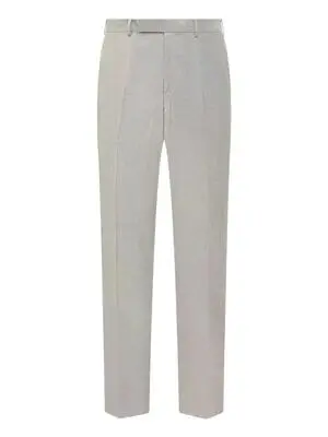 Zegna Pleated Trousers - Neutrals
