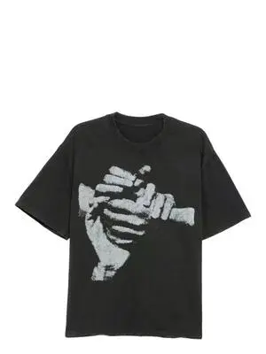 WARMAN Graphic-print T-shirt Black