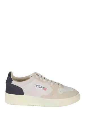 AUTRY Panelled Perforated Sneakers - Neutrals