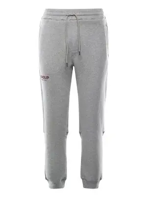 DONDUP Drawstring Logo Trousers - Grey