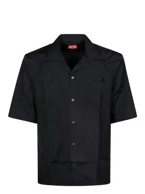 DIESEL Short-sleeve Logo Shirt - Black