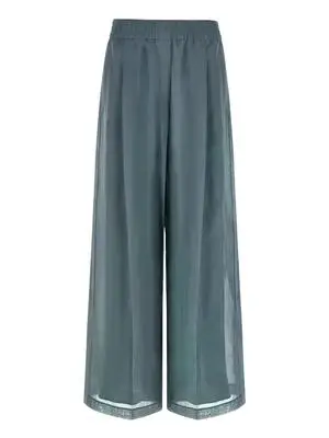 Brunello Cucinelli Elasticated-waist Trousers - Blue