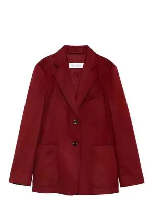 Max Mara Beluno Pocket Blazer - Red
