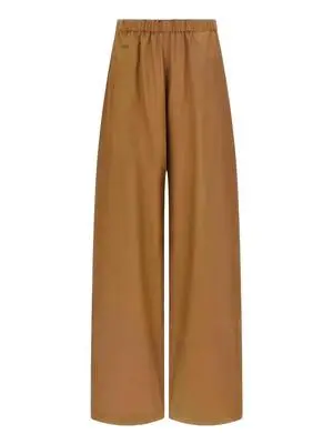 Fabiana Filippi Elastic-waistband Trousers - Brown