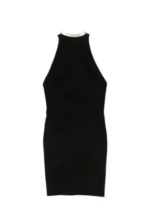 Attico Halter-neck Mini Dress - Black