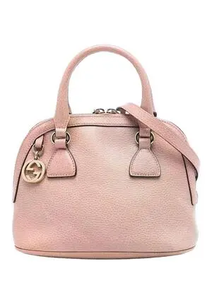Gucci Gg Charm Dome Satchel - Pink