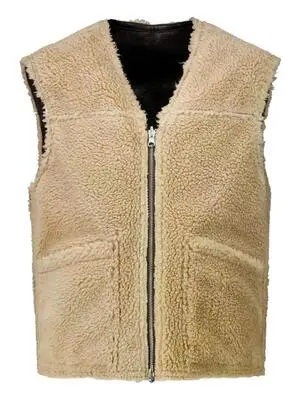 COOR Reversible Shearling Vest - Neutrals