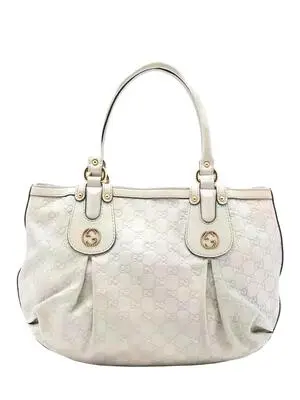 Gucci Scarlett Sima Tote Bag - White