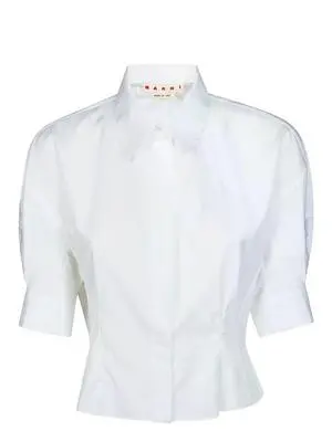 Marni Cropped Shirt - White