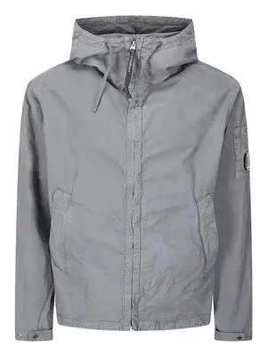 C.P. COMPANY Micro-reps Lens Hooded Jacket - Grey