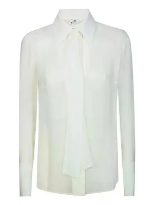 Elisabetta Franchi Tie Shirt - White