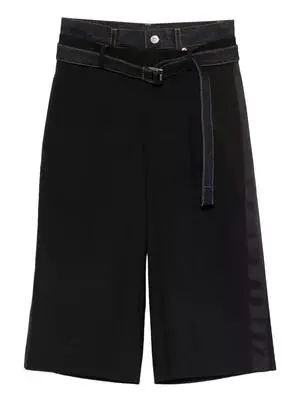 Sacai Belt-detail Shorts - Black