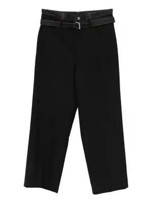 Sacai Belted Trousers - Black