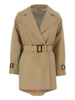 Max Mara Dovatta Belted Trench Coat Neutrals