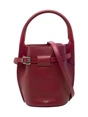 Celine Nano Big Bucket Bag Satchel - Red