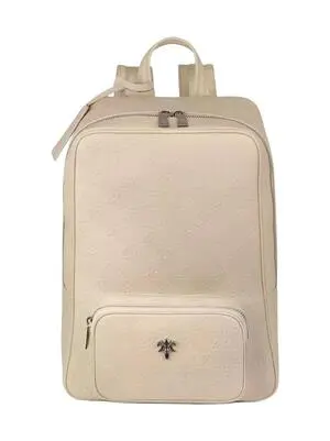 PLACE OF ËLMS Logo-embossed Backpack - Neutrals