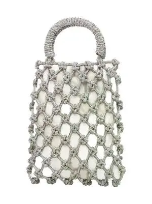 Rosantica Crystal-embellished Tote Bag - Silver