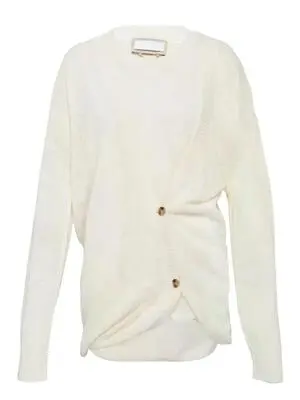 LITKOVSKA Asymmetrical Button-up Cardigan - Neutrals